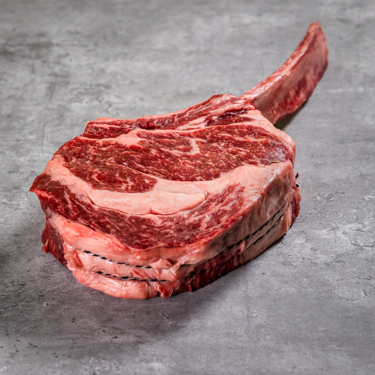 American Wagyu Beef Ribeye Tomahawk Steak | Wagyu Kowboy Ribeye – KOW ...